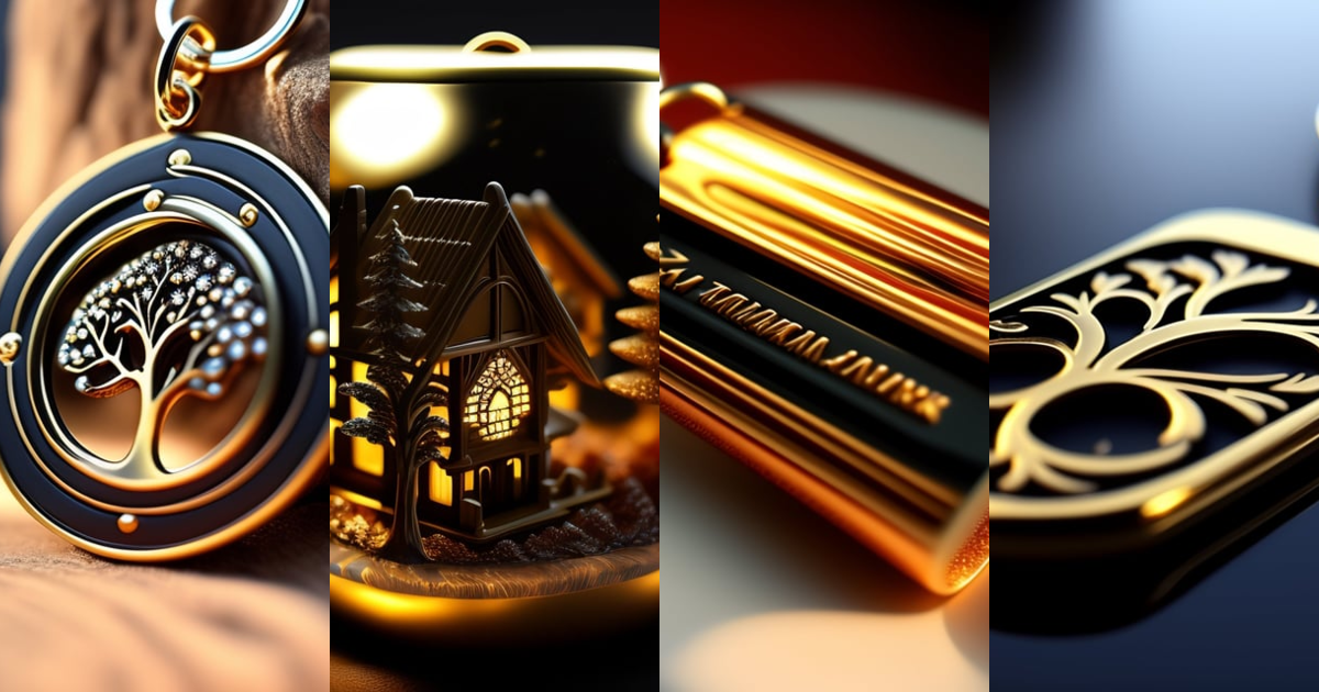 Lexica - Keychain project, metal, modern, looks expensive, detailed ...