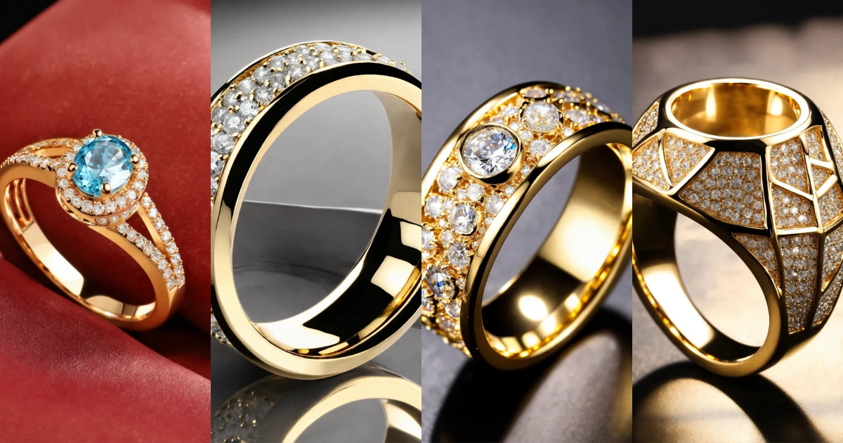 Lexica - Jewellery design, romantic style, Create marble gold ring with ...