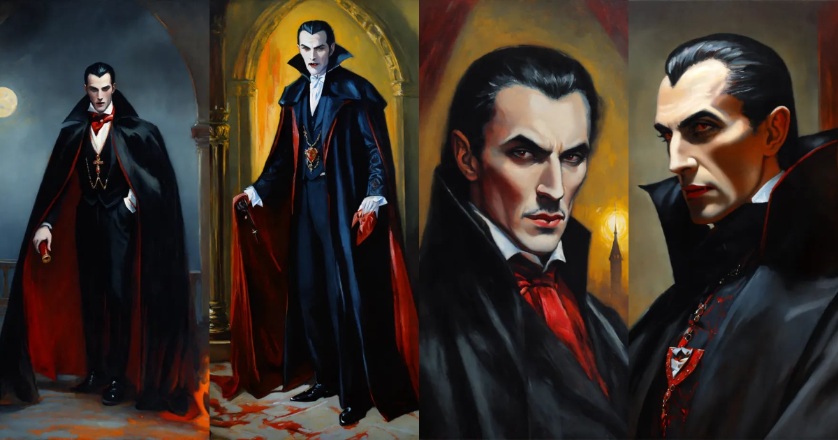 Lexica - Oil painting, dracula b dracula