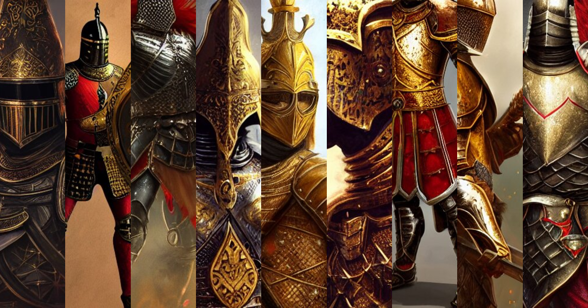 Lexica - Extremely high detail photo of a knight with black harnass ...