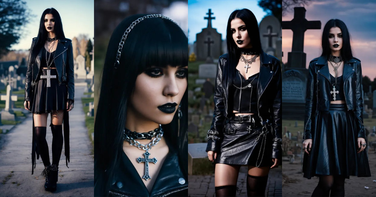 Lexica - Stunning arab seductress woman fashion goth model, strict pose ...