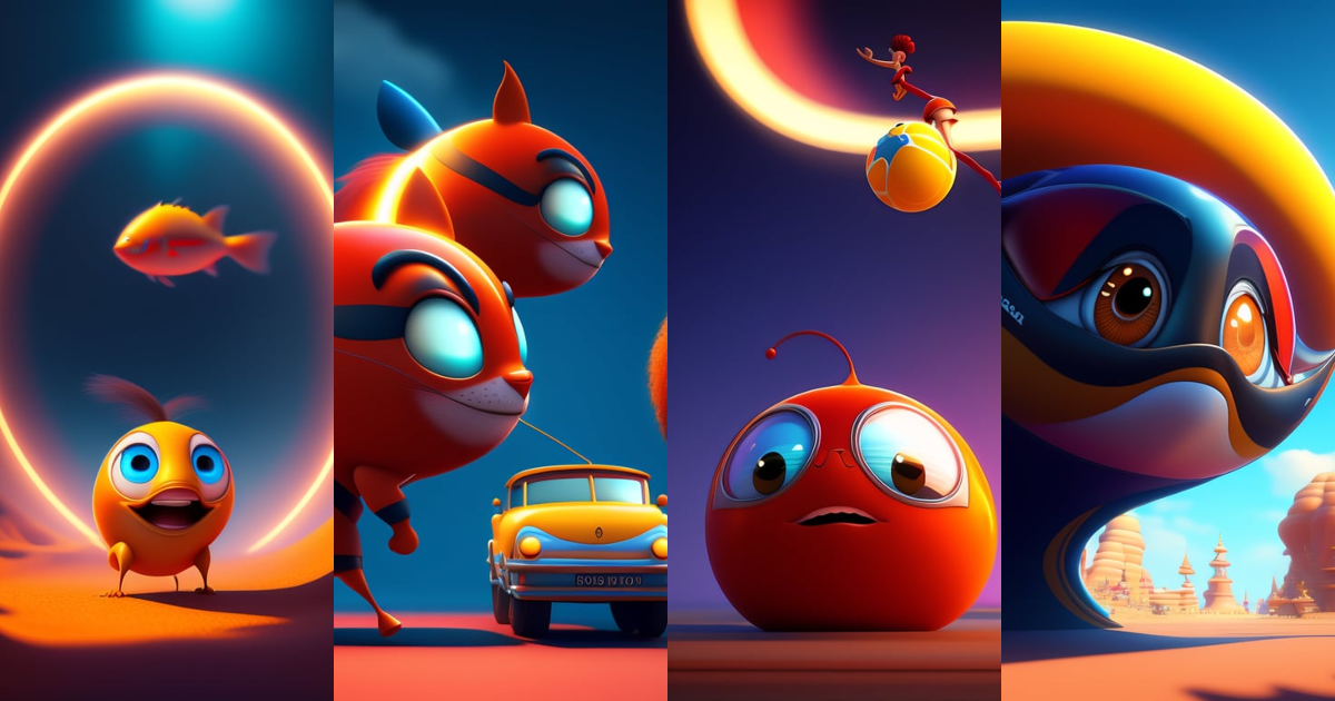 Lexica - Acrobat, pixar style, 3d style, disney style, 8k, beautiful