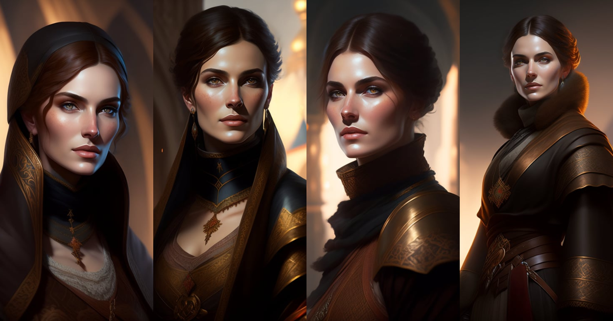 Lexica - Portrait of medieval russian woman assassin brown short hair ...