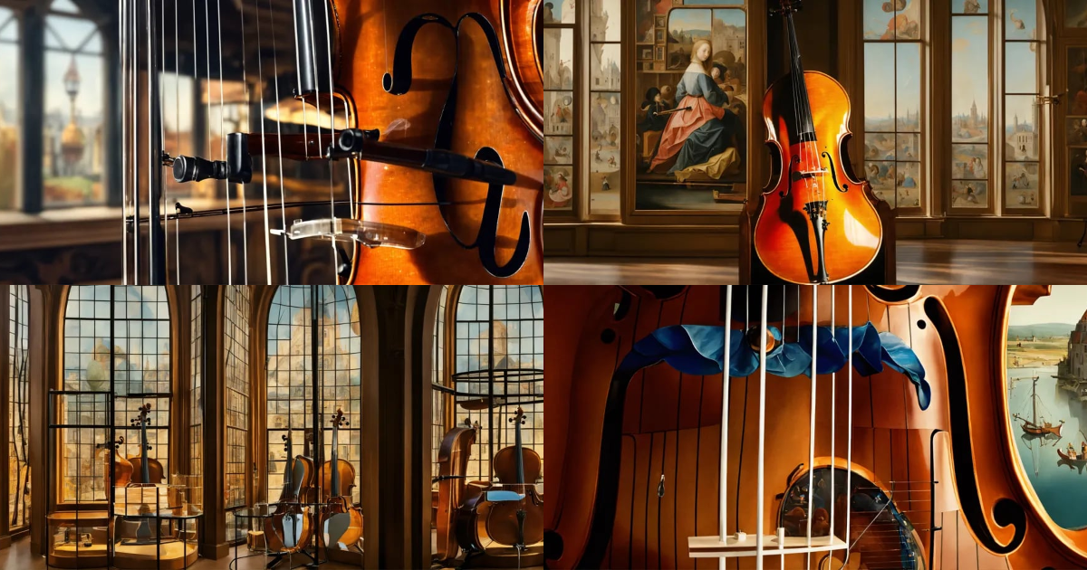 Lexica - A photorealistic closeup view of inside a transparent cello ...