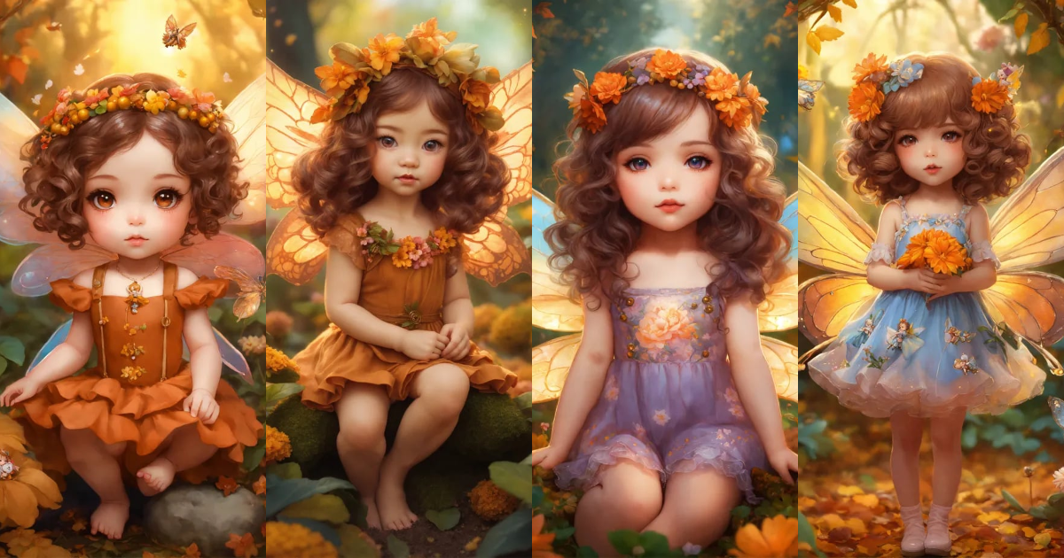 Lexica - Portrait and shot full body of a very cute glad fairy chibi ...