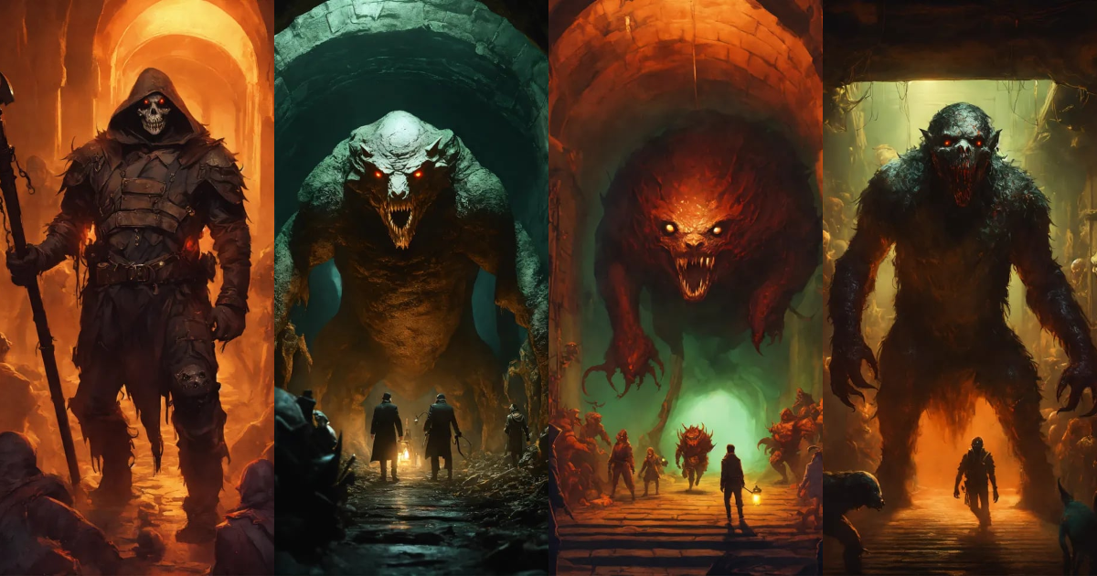 Lexica - Create a vivid and captivating scene where a powerful Ghoul ...