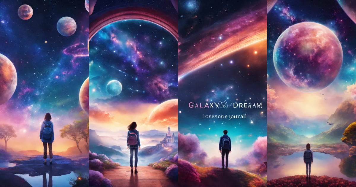 Lexica - Galaxy dream world with a person standing looking into the ...