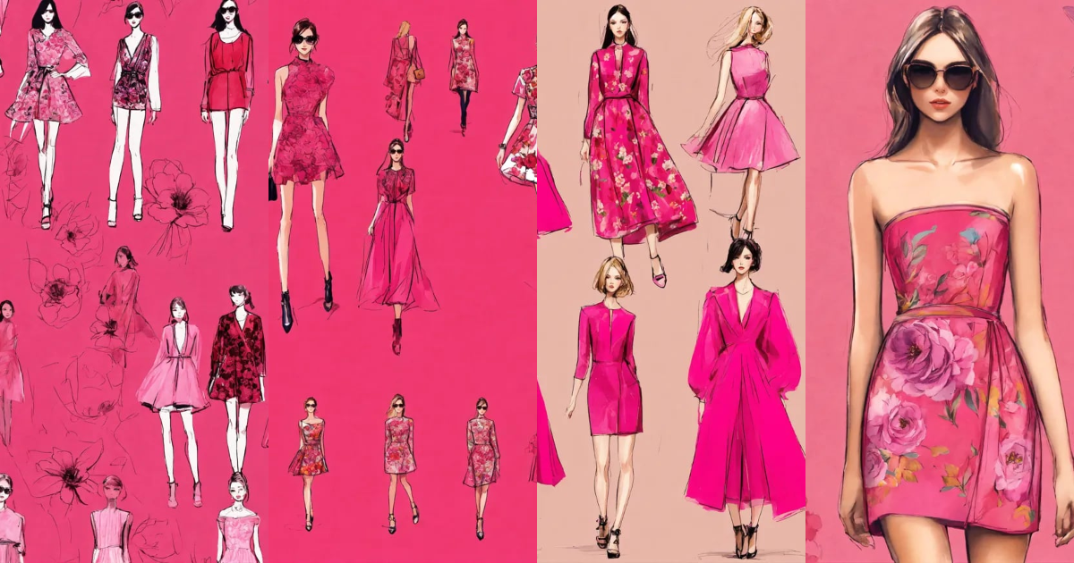 Lexica - Fashion illustrations, 12 different designs, rough sketches ...