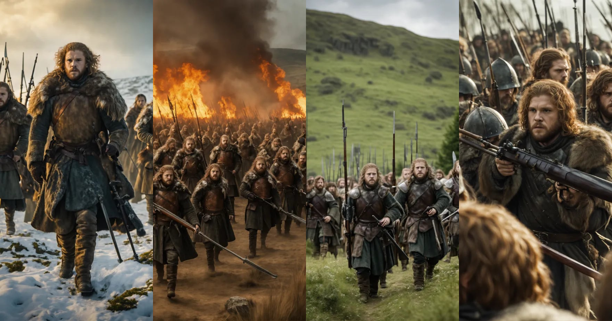 Lexica - Game of thrones wildling army with long rifles