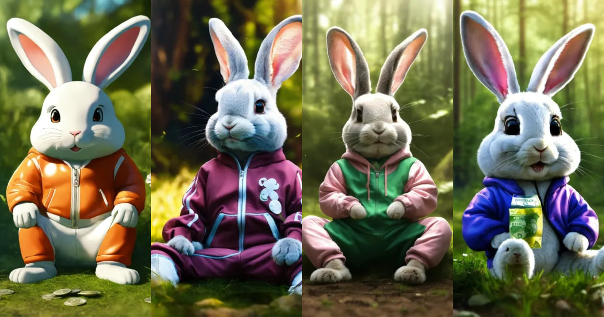 Lexica - In the picture, you can see a rabbit in a frontal view,´. he ...