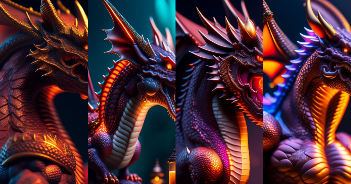 Lexica - A mighty dragon, ross tran, anatomical, highly detailed ...