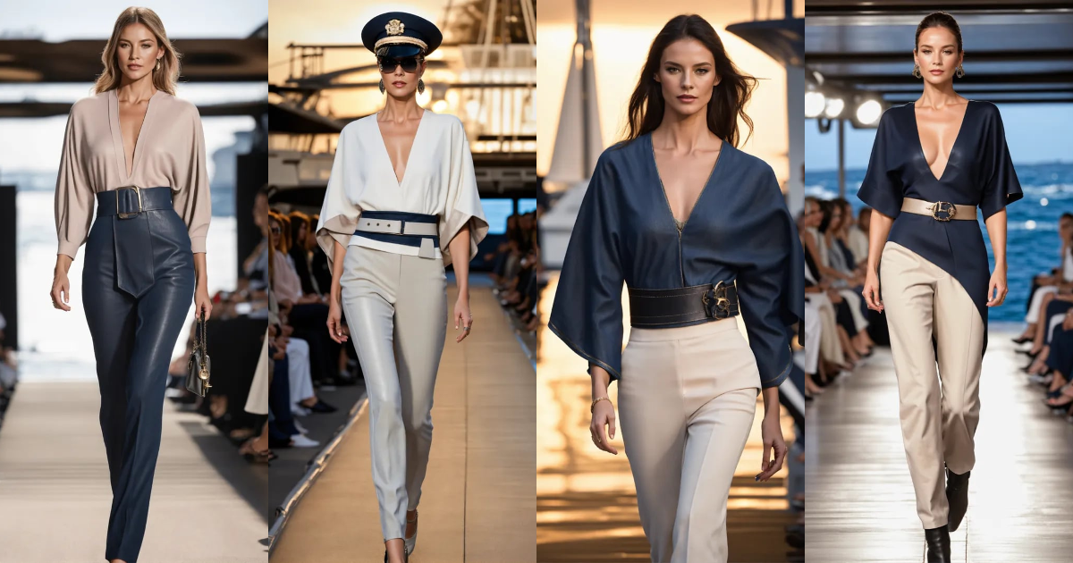 Lexica - 3d realistic photo of female captain walking runway during ...