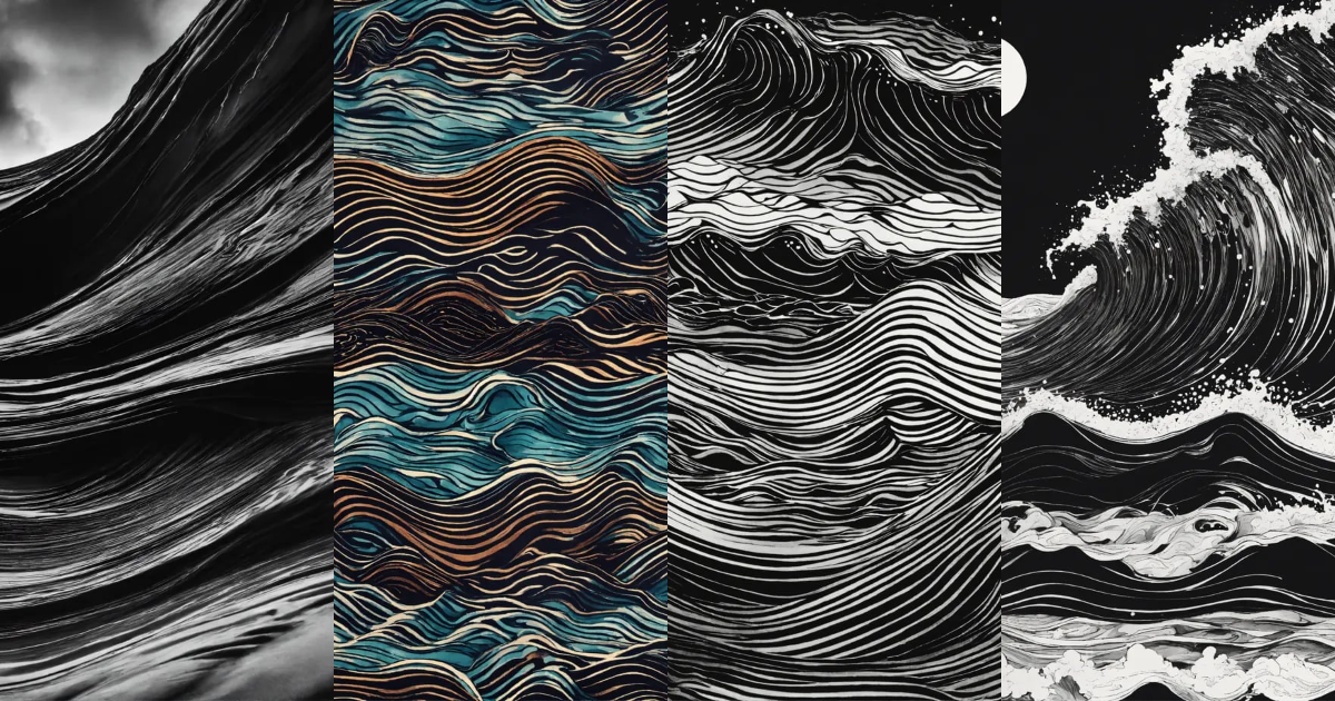Lexica - Black ink waves
