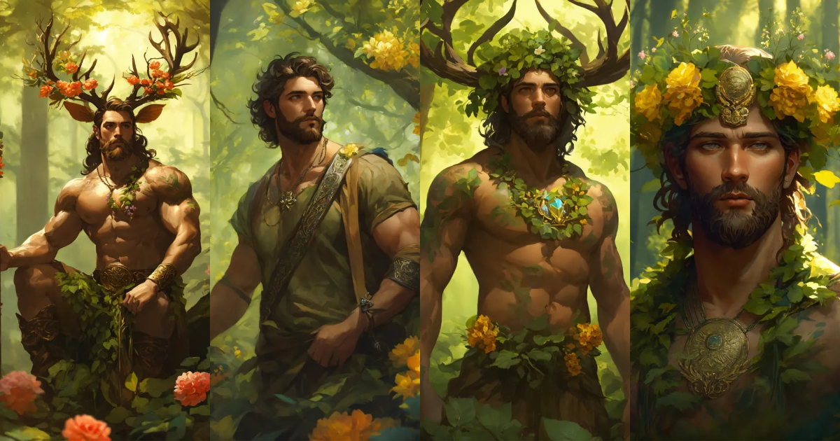 Lexica - God of the forest, 3 0 years old, rugged, handsome, male ...