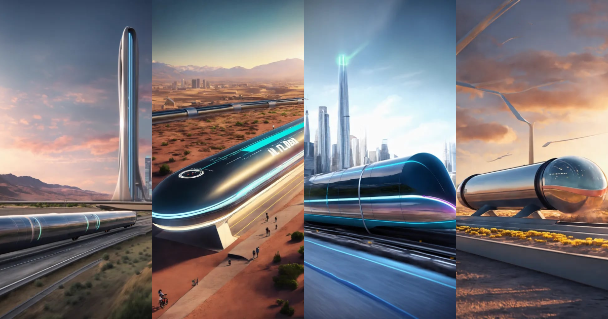 Lexica - Hyperloop concept animation