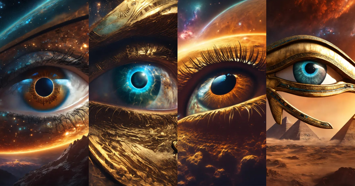 Lexica - The eye of horus, egyptian symbol, hyper realism, poetic ...