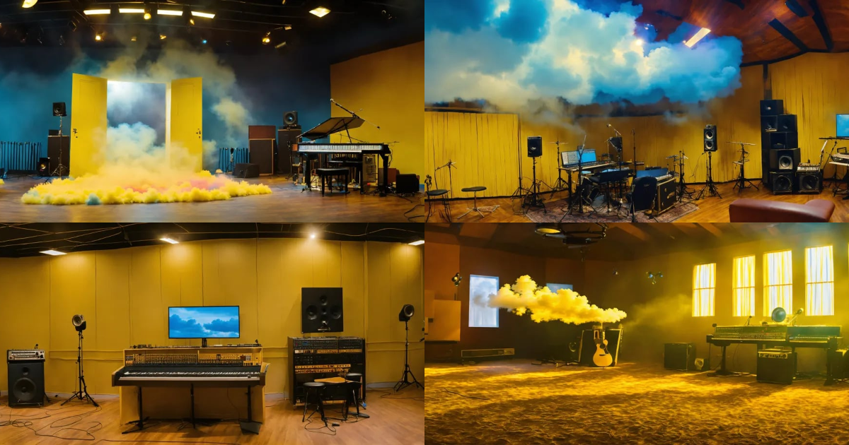Lexica - Smoke and Clouds throughout the INSIDE the studio. Fantasy ...
