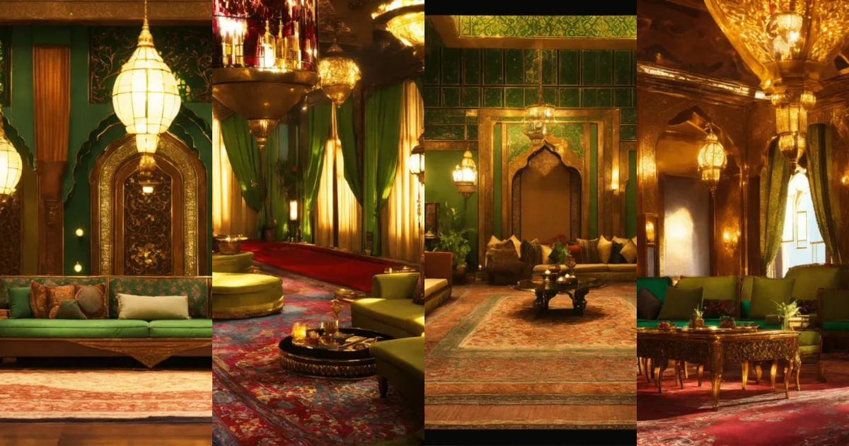 Lexica - Arabian lounge palace slightly greenish