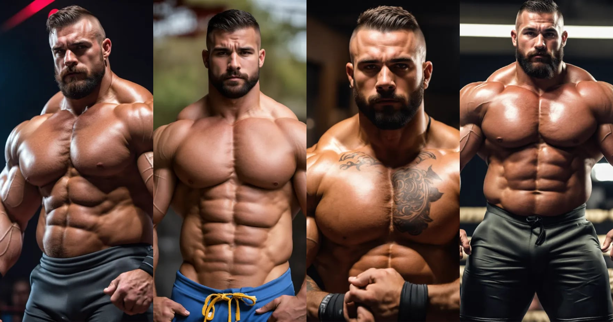 Lexica - 30-year-old wrestler with big muscles, bodybuilder, Maltese ...