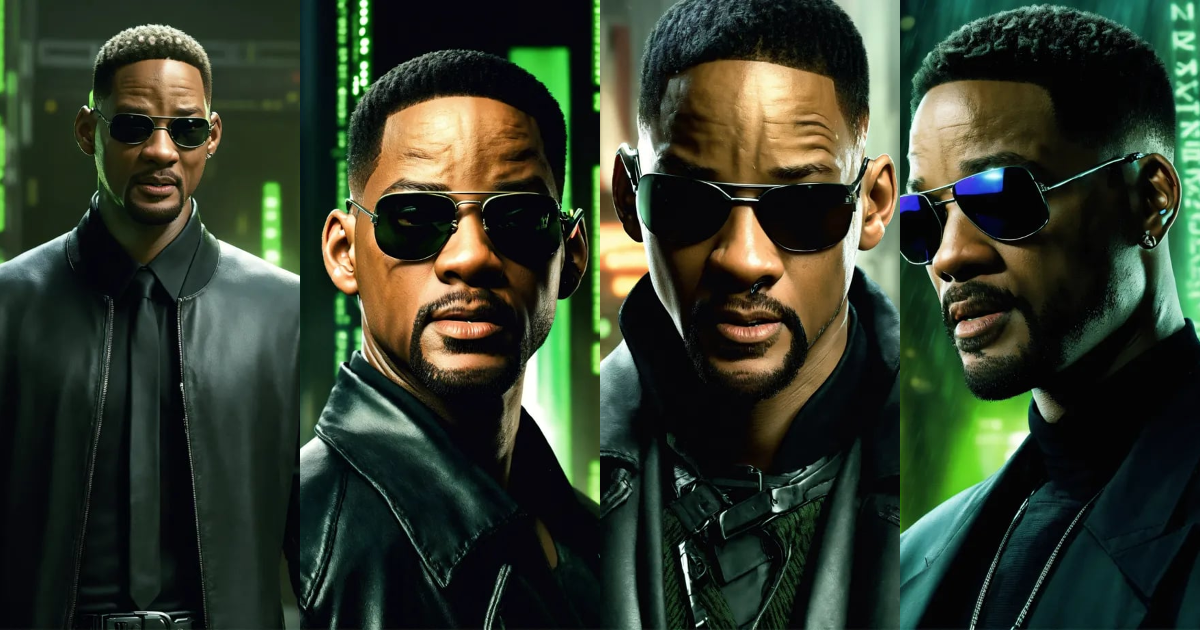 Lexica - Will Smith as Neo in the Matrix high tech 8k Unreal engine photorealistic high ...