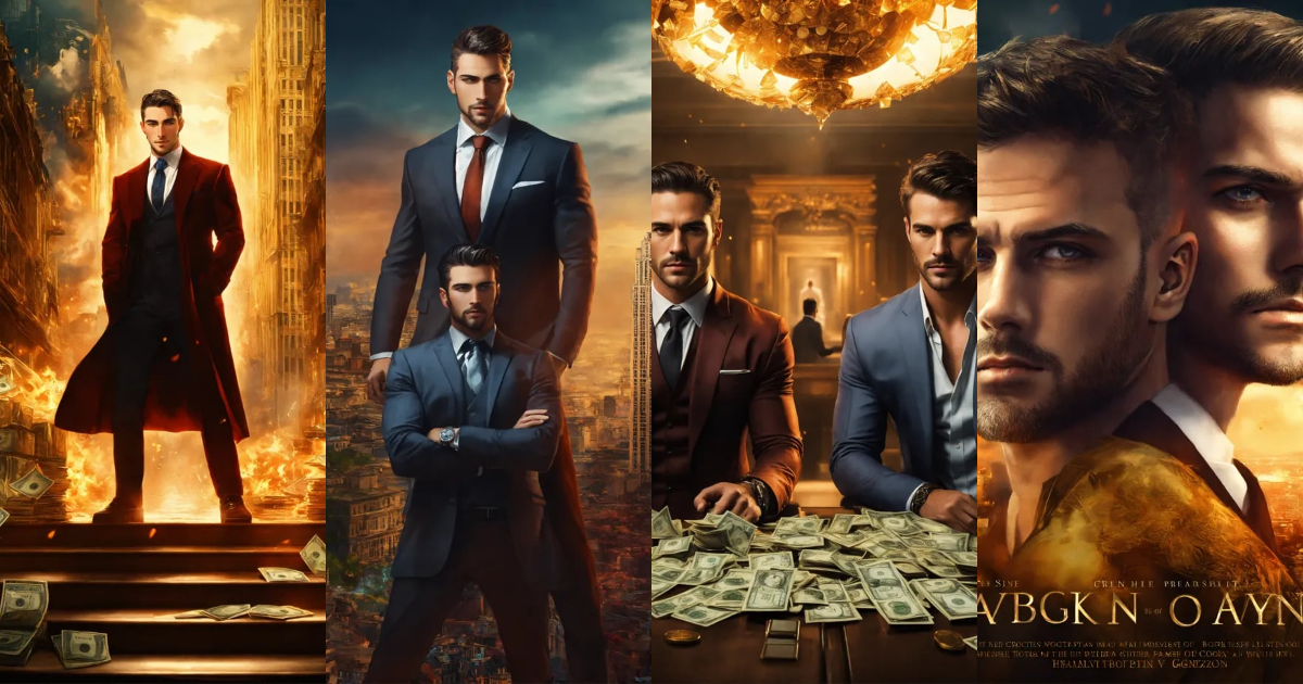 Lexica - Create a character for book cover design TWO handsome MENS ...