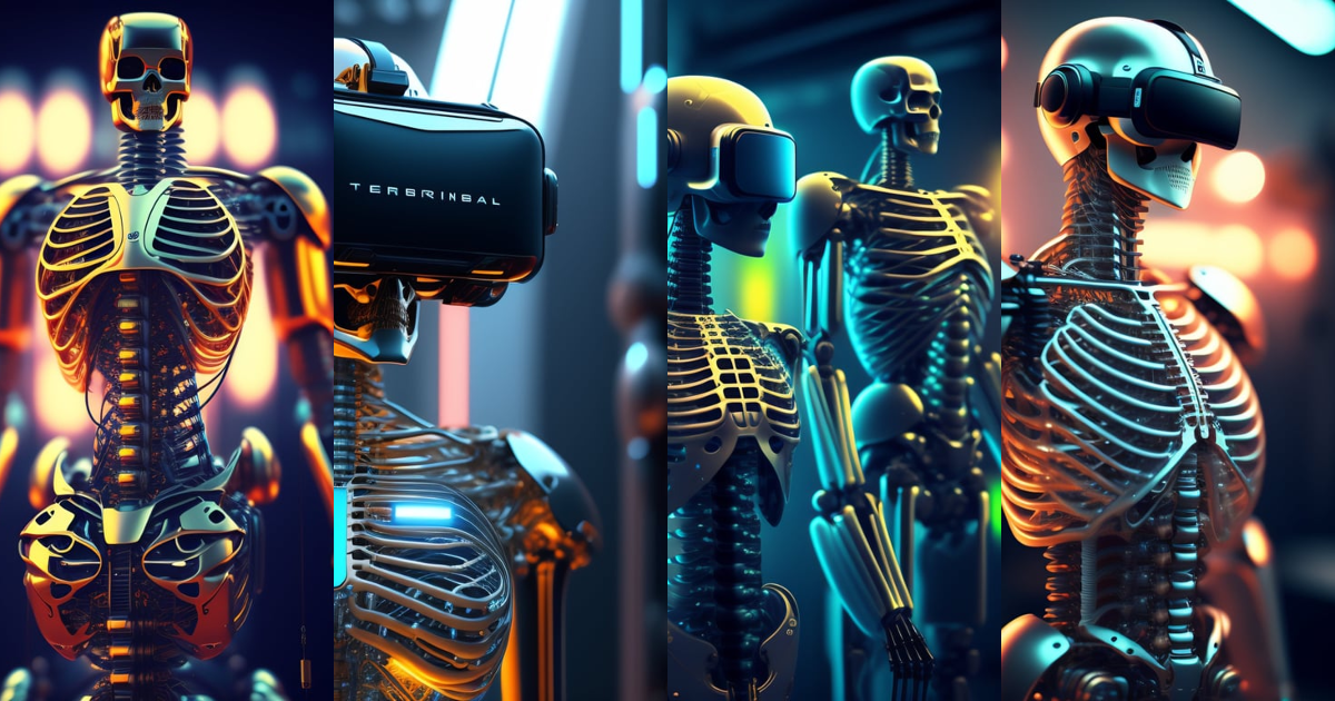 Lexica - Cybernetic tools, virtual reality, robots, skeleton structure ...