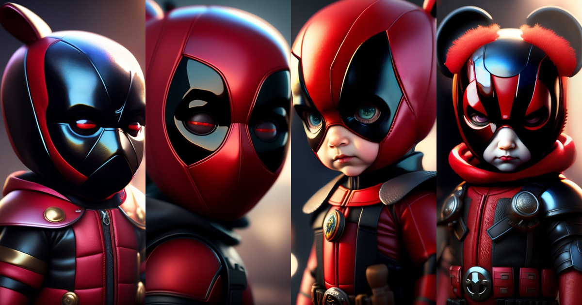 Lexica - Baby deadpool by tim burton, hyper detailed, digital art ...