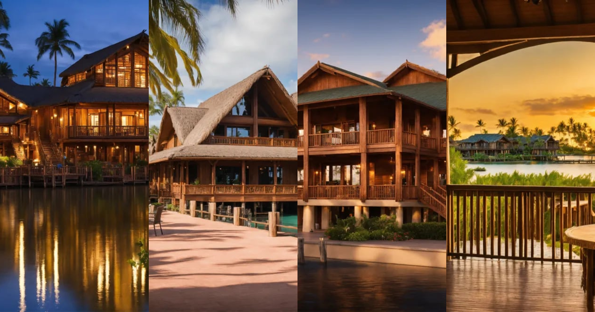 Lexica - Polynesian village house, big veranda, Polynesian village ...