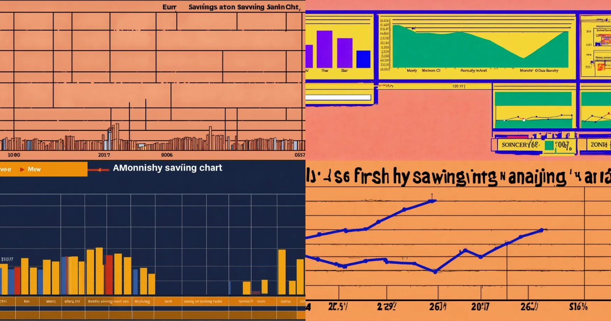 Lexica - A monthly savings chart with increasing bars, symbolizing how ...