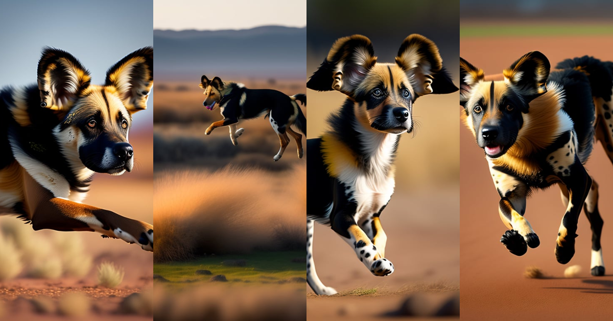 Lexica - A flying wild dog