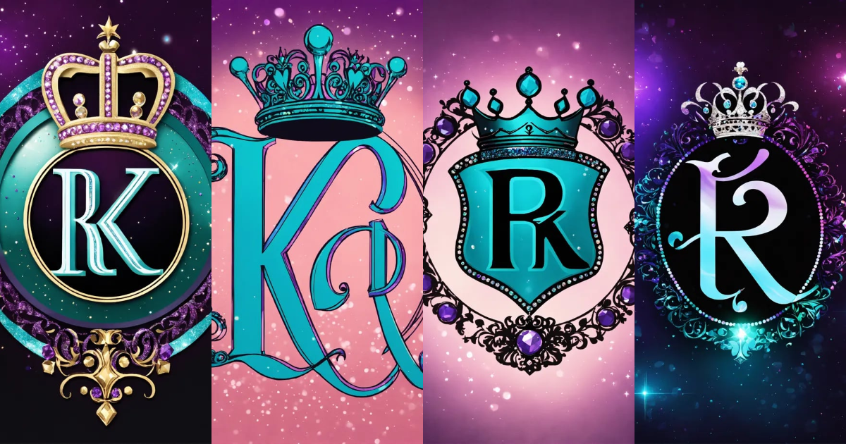 Lexica - Business logo ok letters R and K with a round monogram circle ...