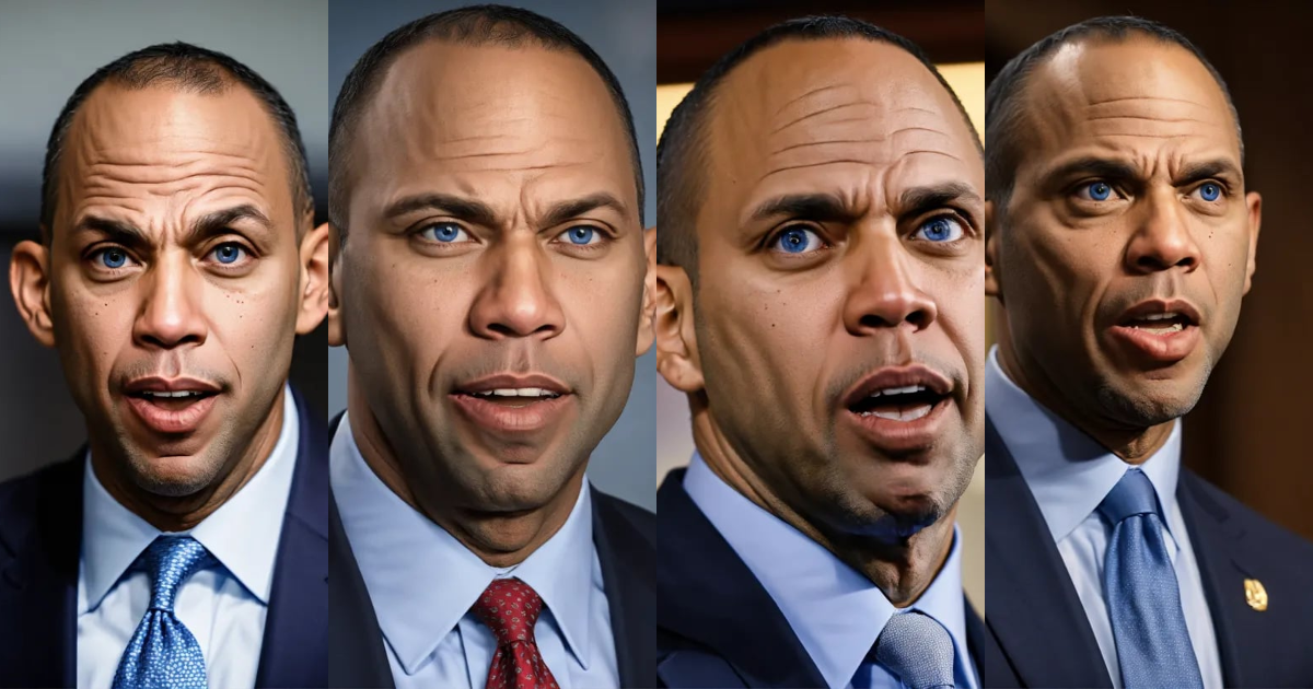 Lexica - SENATOR HAKEEM JEFFRIES LIGHT SILVERY BLUE EYES, ANGRY, MAD ...