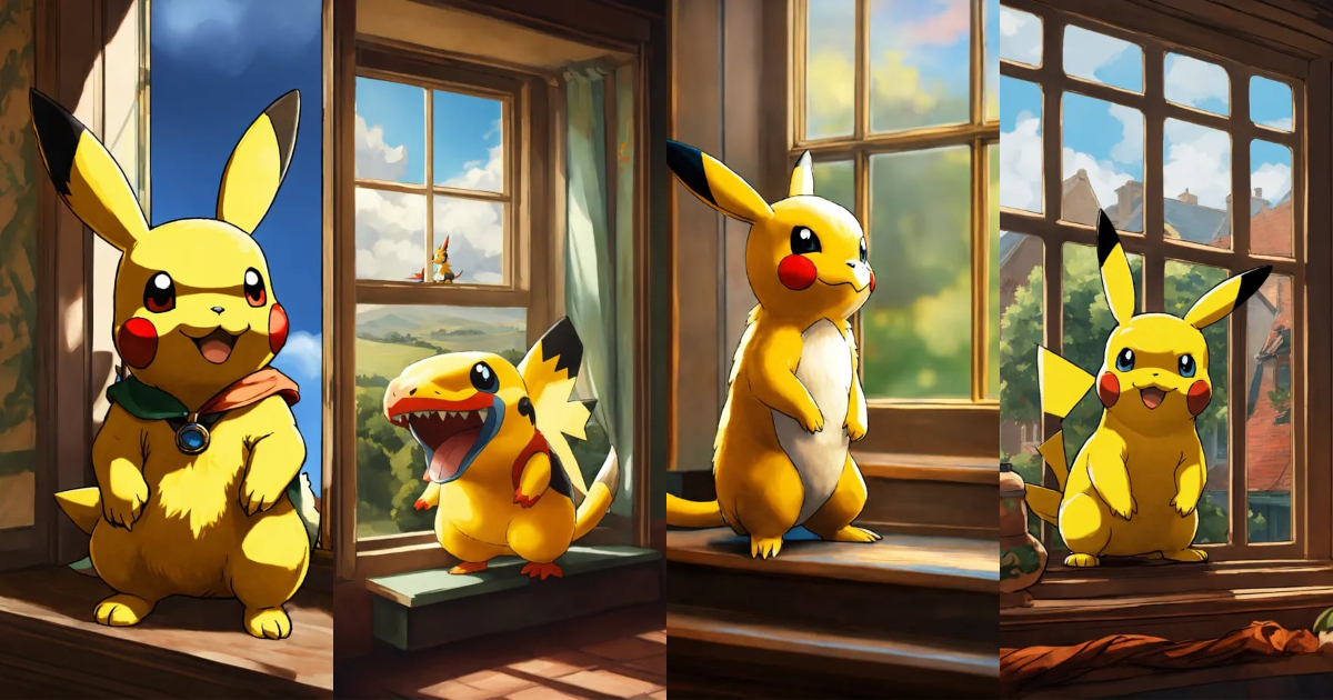 Lexica - In the style of the Dutch masters a Pokémon standing by the ...