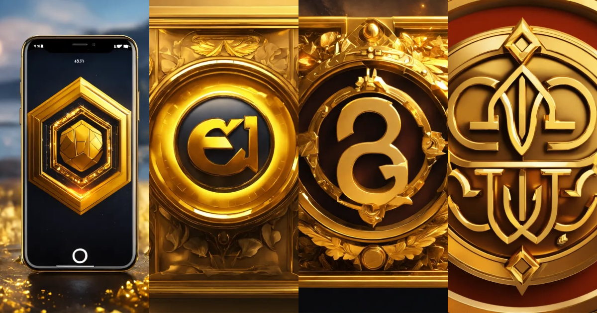 Lexica - GOLDEN, APP ICON, 32K, UNREAL ENGINE