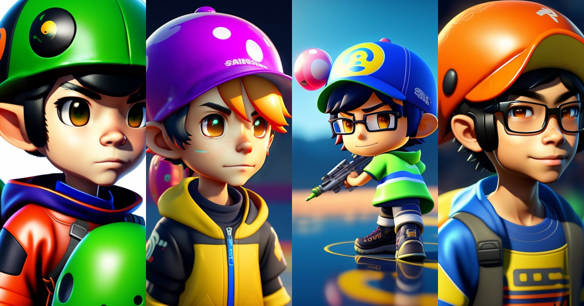 Lexica - Splatoon Inkling Boy, Eiichiro Oda Style, 4k, hd, realistic ...