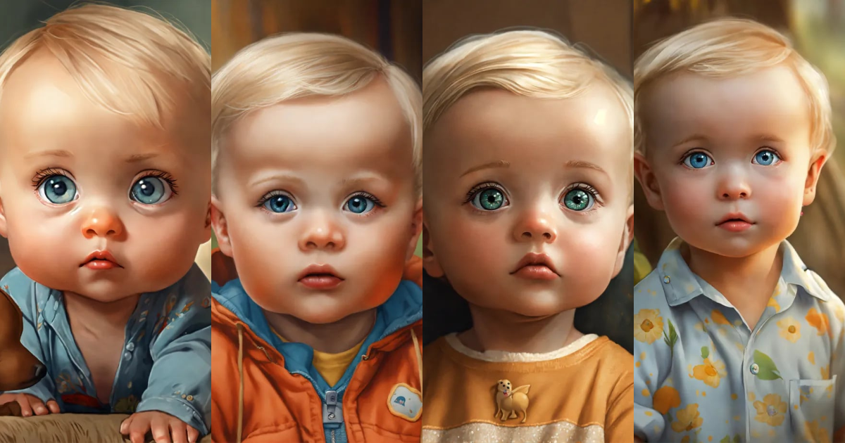 Lexica - Erling haaland cute baby cartoon realist big eyes