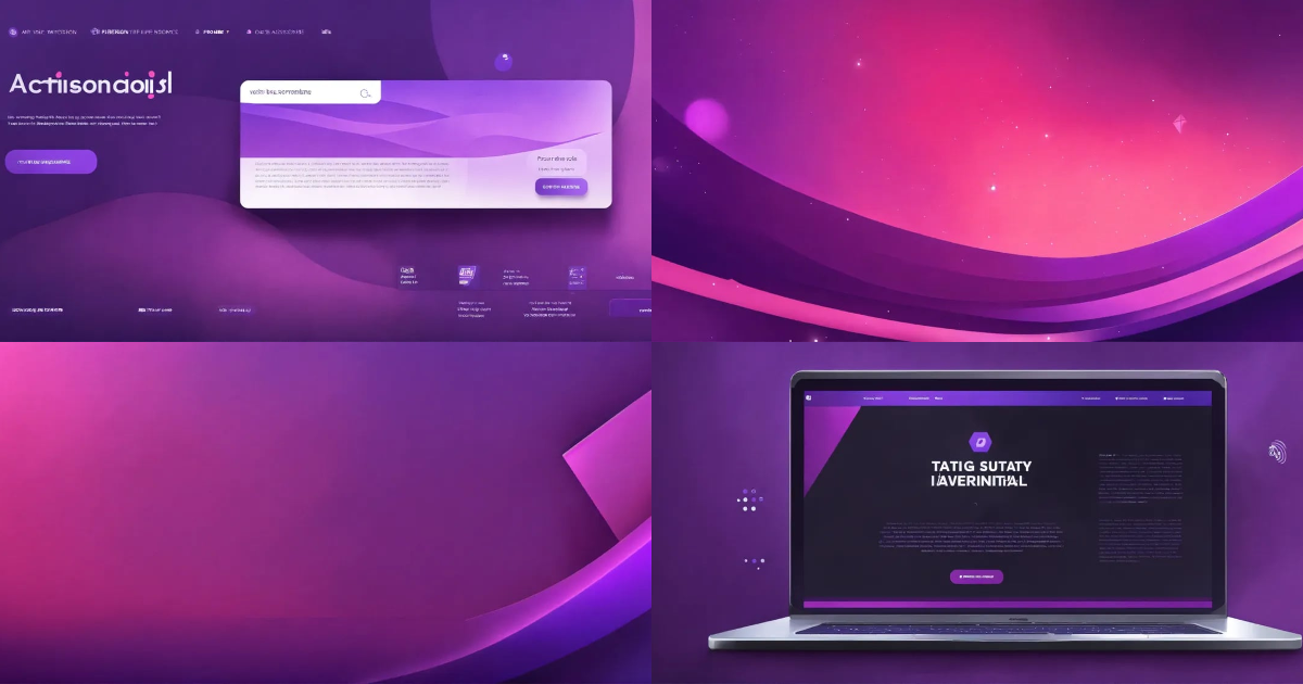 Lexica - Background purple for testimonial section web site, ux ui design