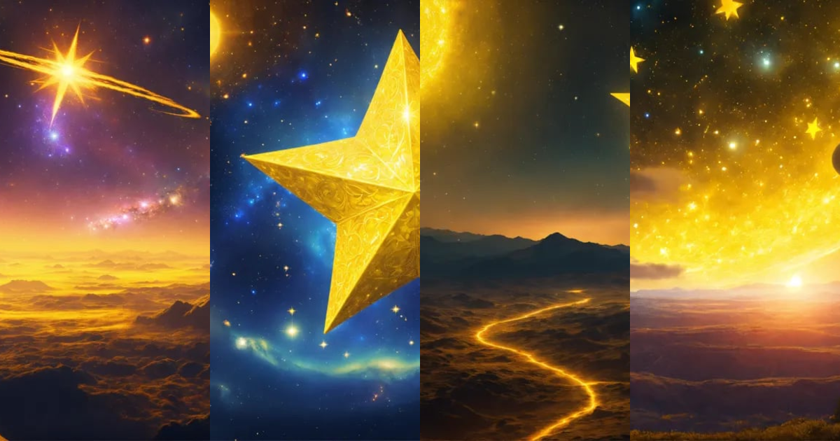 Lexica - "Generate an image featuring a bright yellow, animated star ...