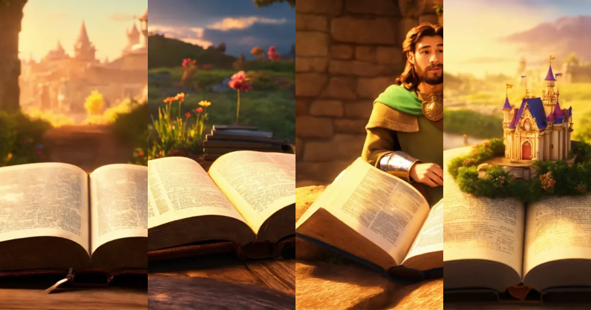 Lexica - Bible book animate wall disney 8k