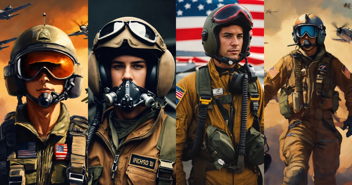 Lexica - American fighter pilot