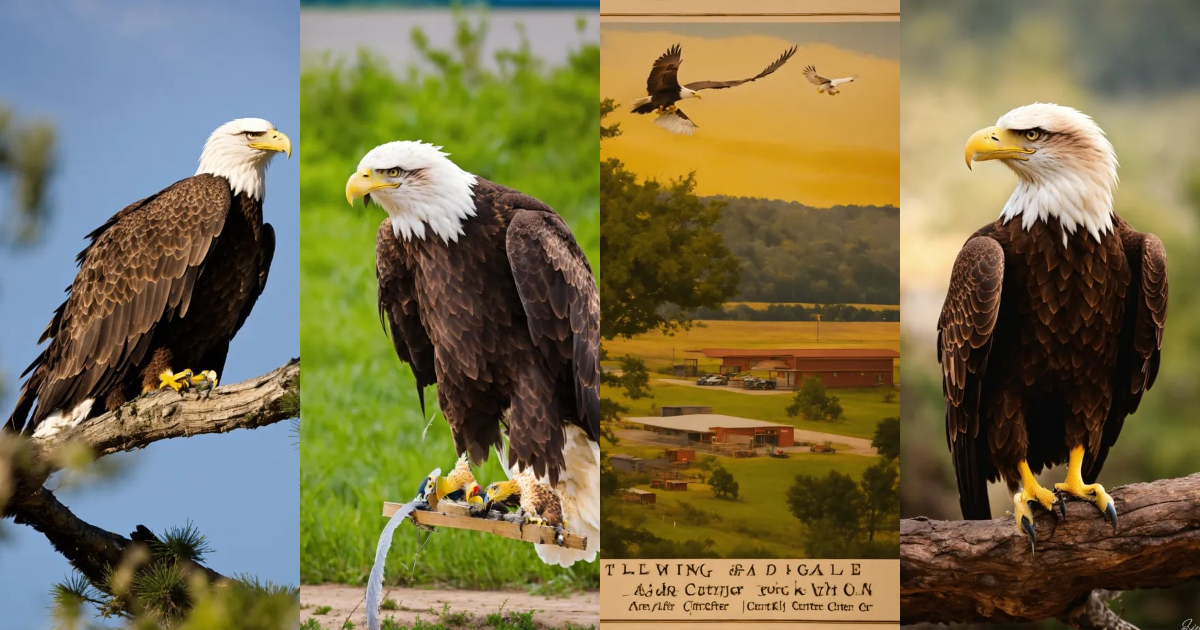 Lexica - Eagle, flying center