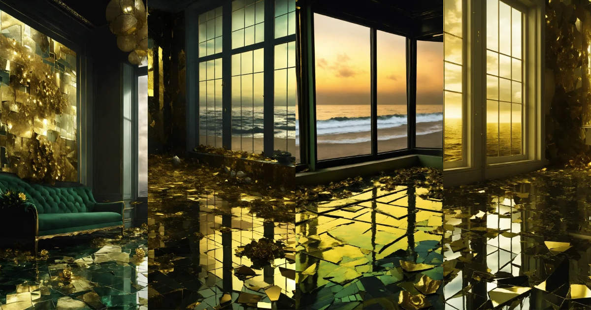 Lexica - Digital surrealism shattered dreamscape, fragments of ...