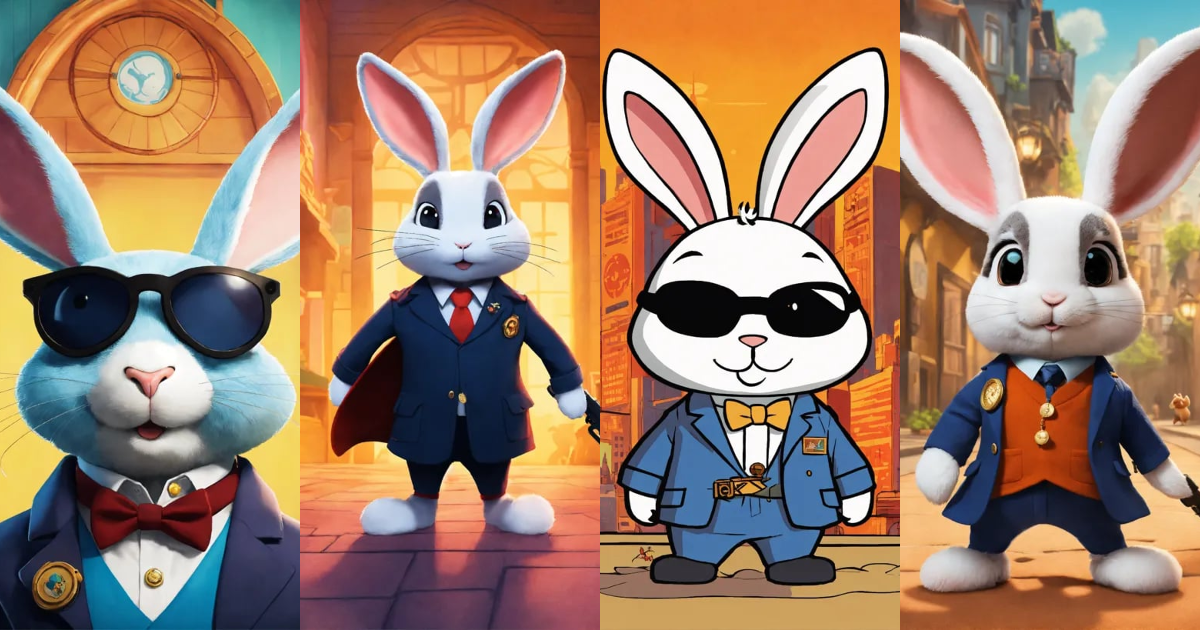 Lexica - Imagine a charming secret agent rabbit, a character that ...