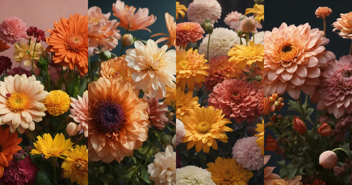 Lexica - Hyper realistic flowers, HD, 8k neutral color flowers, that ...