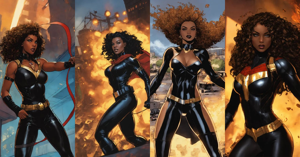 Lexica - Marvel black mariah in action without words or logos