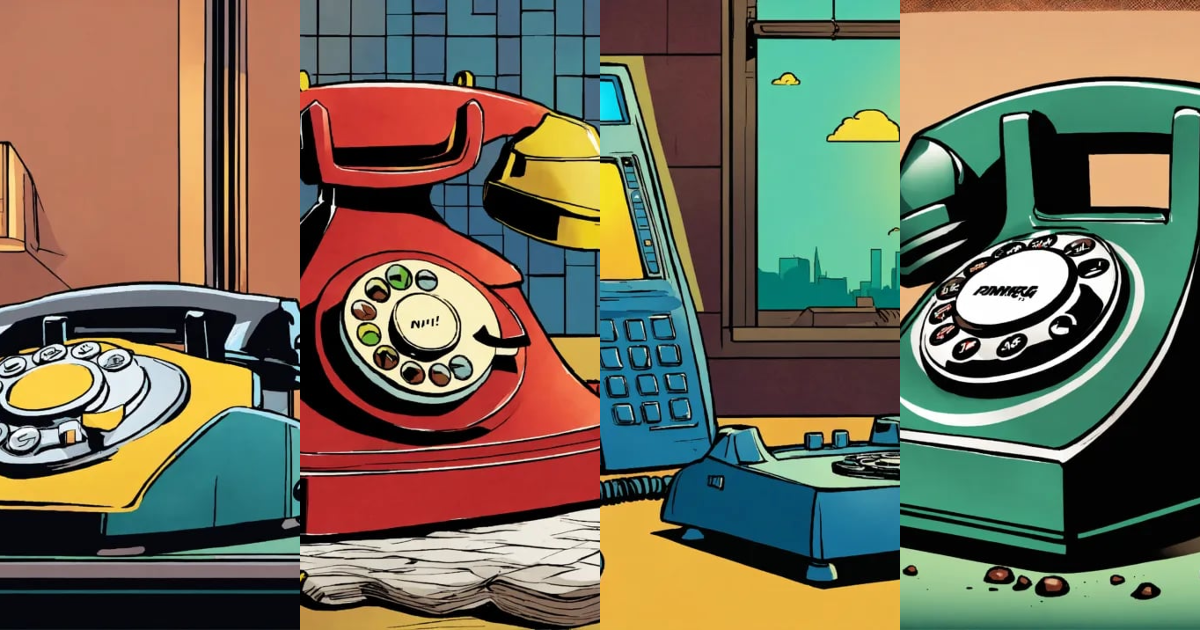 Lexica - Phone is ringing. comic style