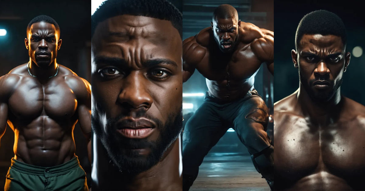 Lexica - A realistic photograph of an ugly 30-year-old dark black man ...