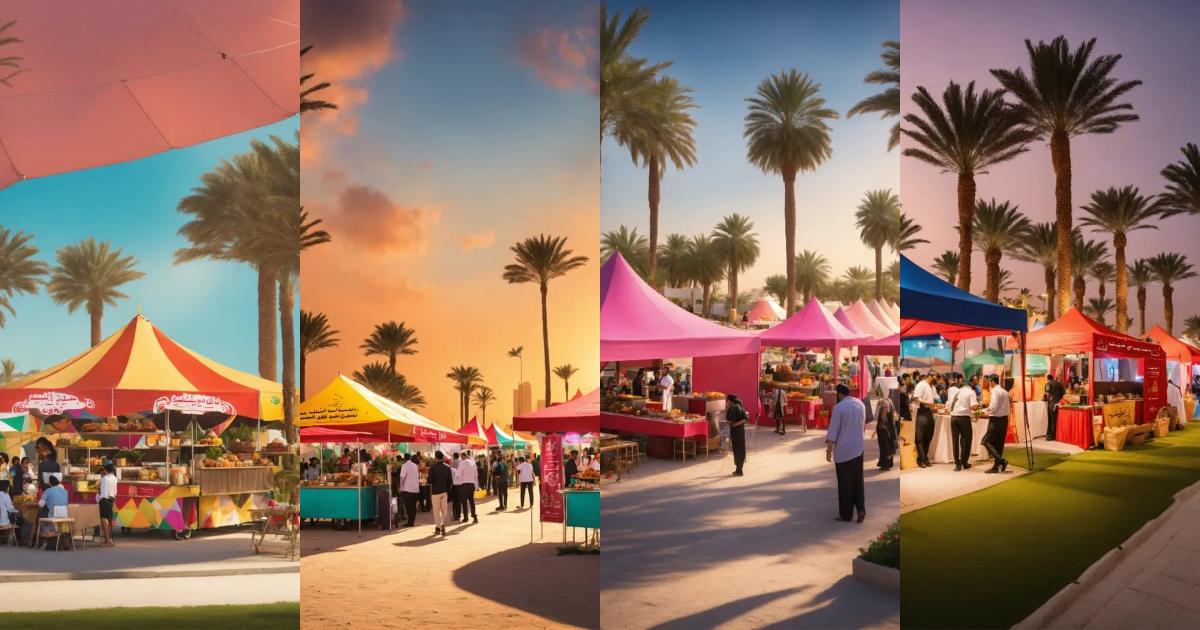 Lexica - "Visualize the 'Taste of Bahrain' Food Festival adorned with ...
