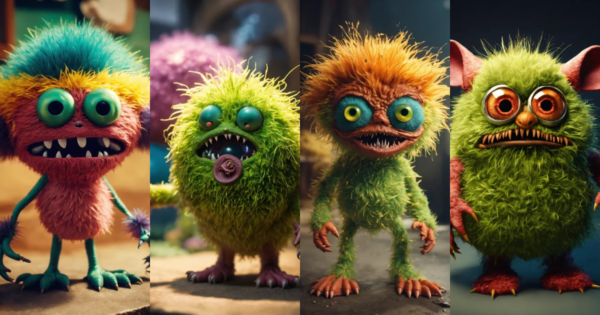 Lexica - CGI! germ monster character. Highly detailed. Scary but ...