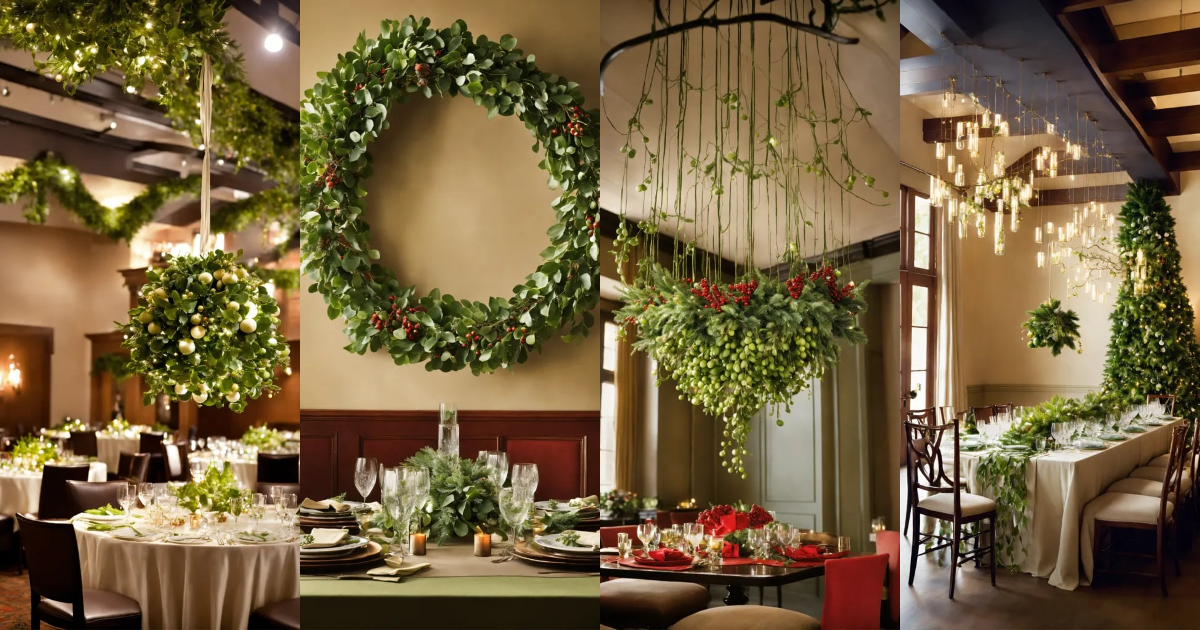 Lexica - Mistletoe hangs from the ceiling in strategic locations, its ...